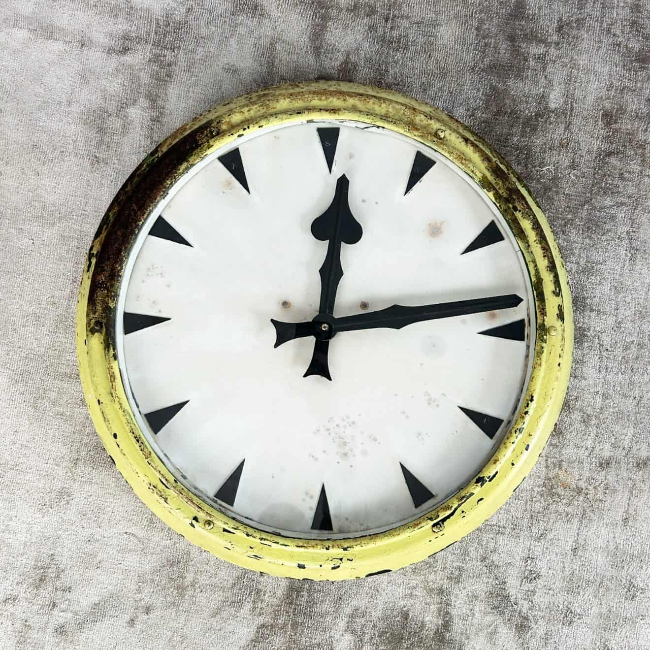 Large Vintage Factory or Station Clock - Vintage & Mid Century ...