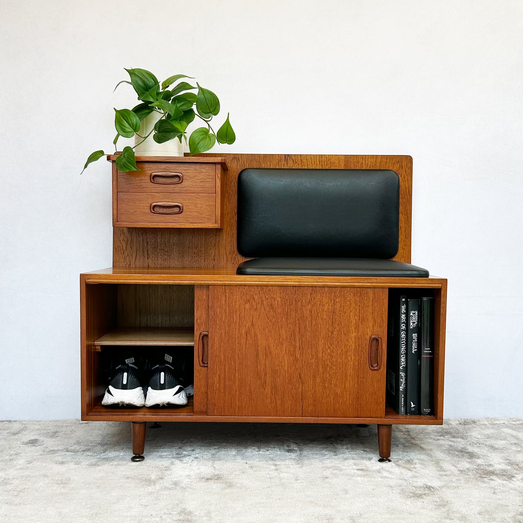 Mid Century Teak Telephone Table / Hall Seat, 1960s - Vintage & Mid ...